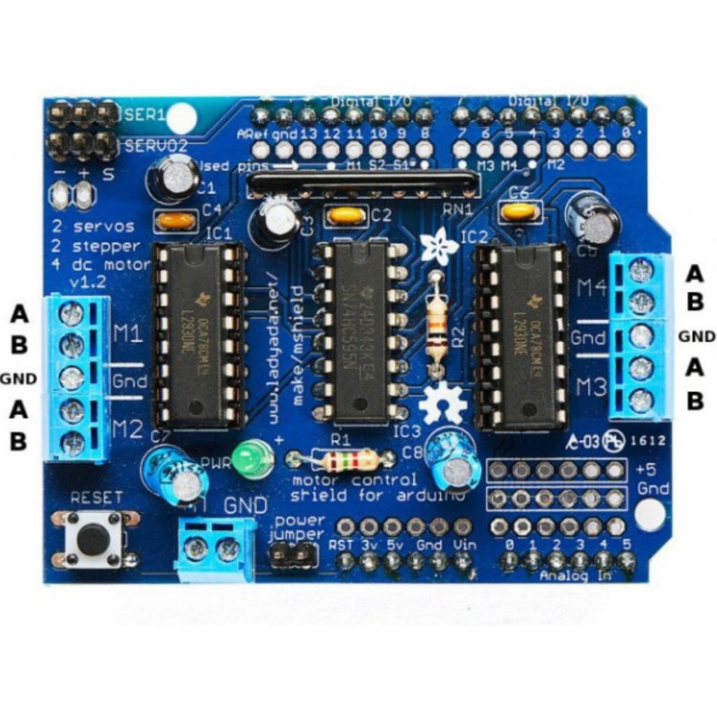 Arduino Motor Shield L293D – ROBOTICS ATK